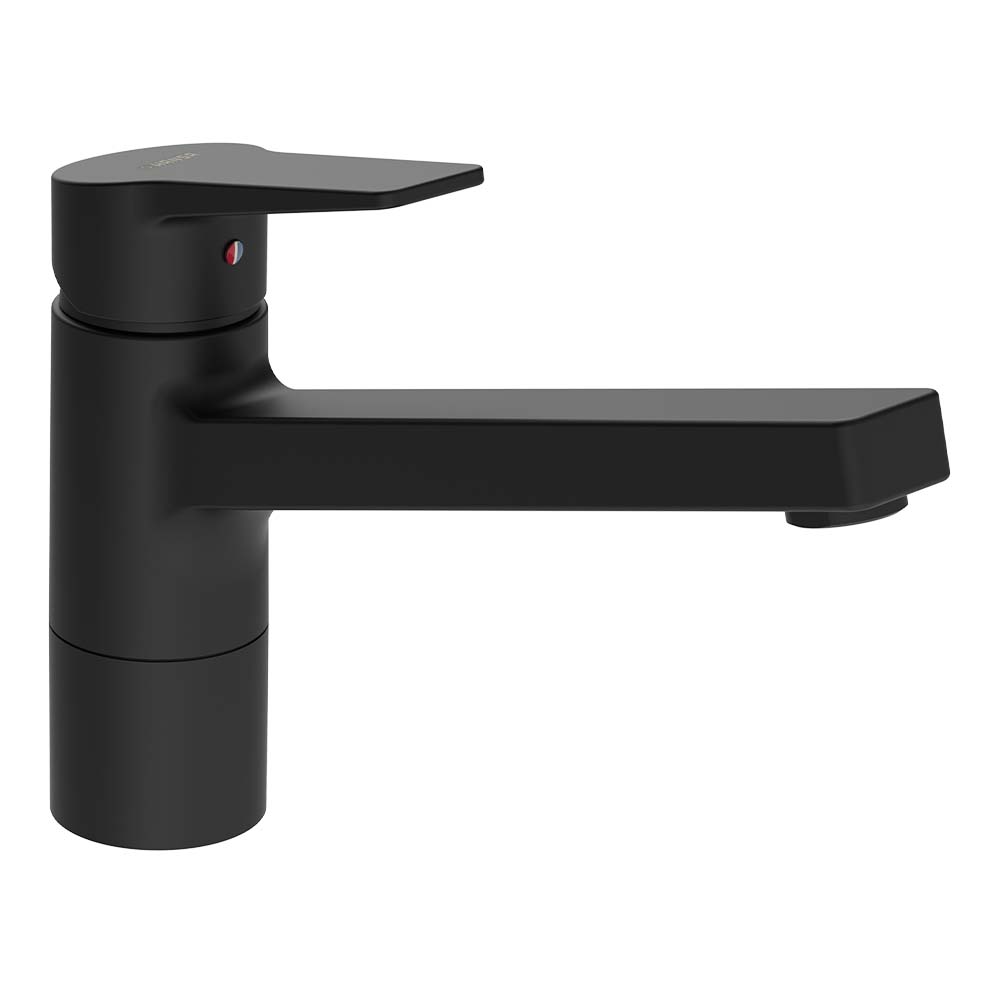 Hansa Twist Mid Height Kitchen Mixer Matte Black - Buy Hansa