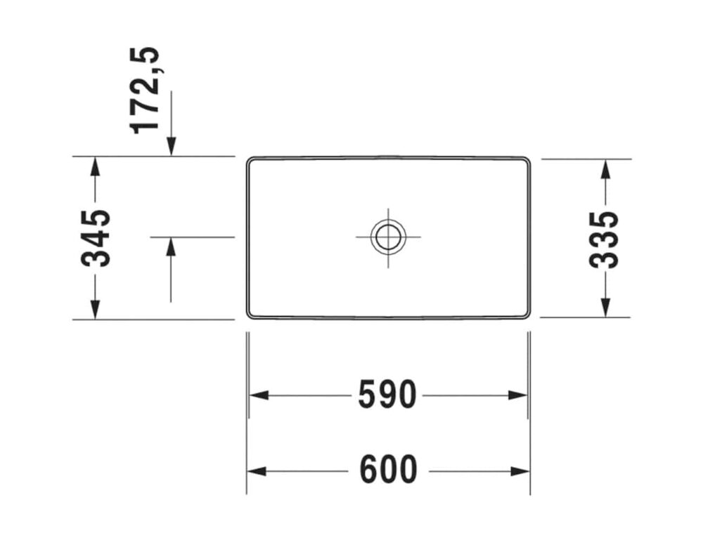 Duravit Durasquare Bench Mount Washbowl - Buy Online