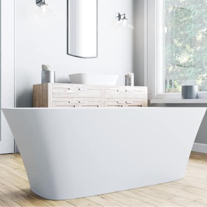 DadoQuartz Carmen Freestanding Bath - Dado Stone Baths Sydney