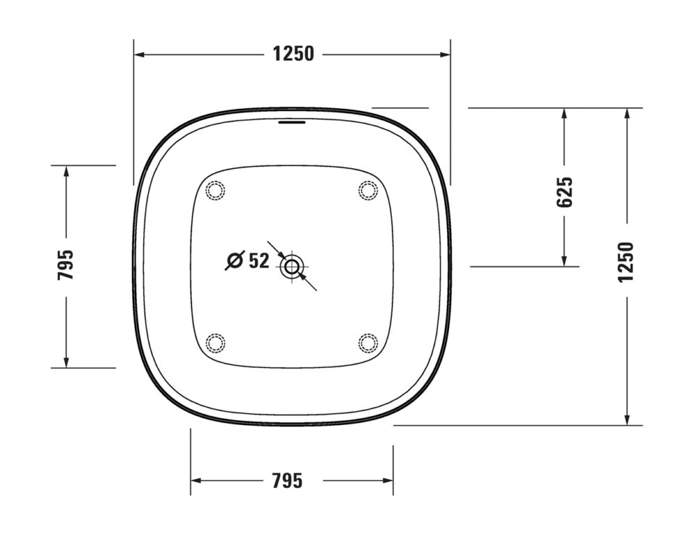 Duravit Zencha Square Freestanding Bath - Buy