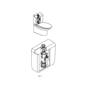 Geberit Impuls Typ 250 Complete Outlet Valve Toilet Button - Sydney