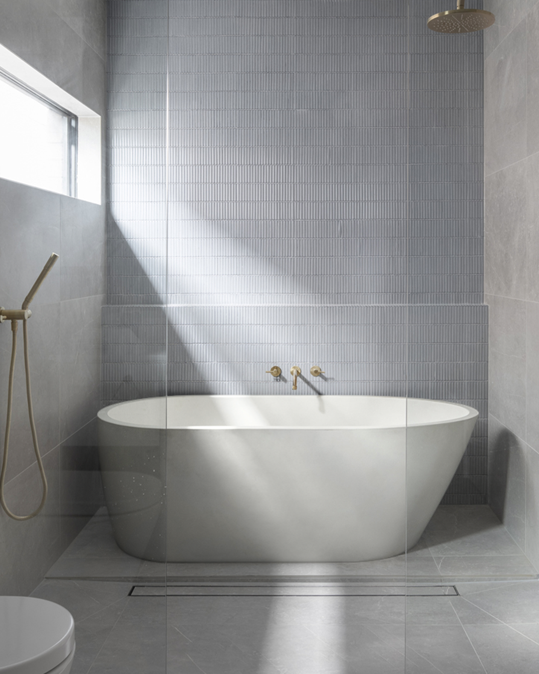 Nood Co Juno Concrete Freestanding Bath - Sydney Tap and Bathroomware