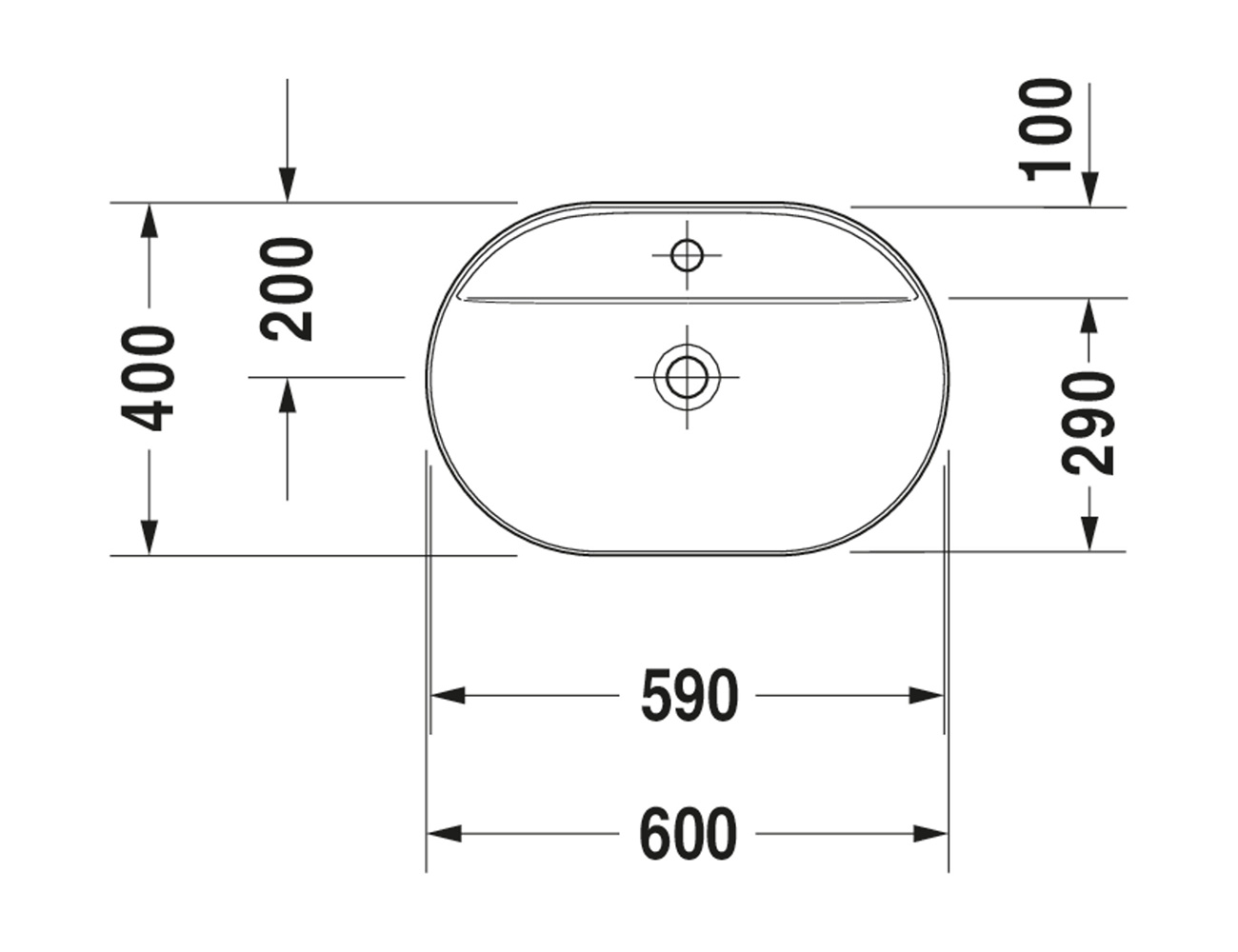 Duravit LUV Above Counter Basin 1 Tap Hole - Duravit Sydney