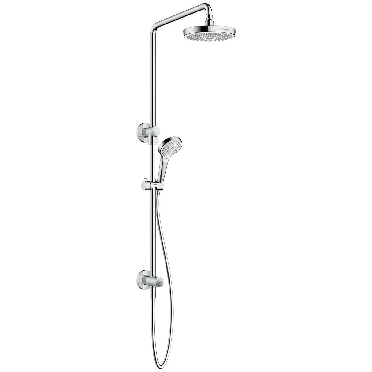 Hansgrohe Croma Select S Showerpipe Reno EcoSmart Twin Shower