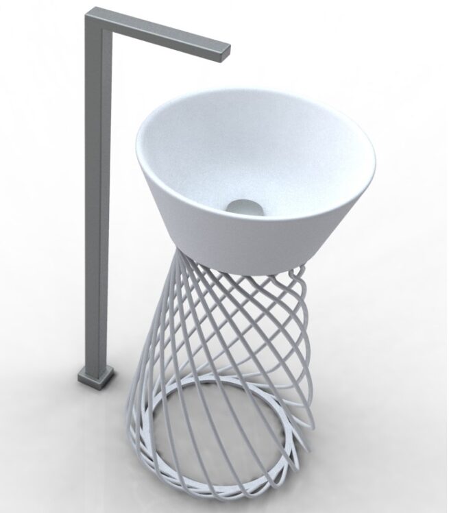 Parisi Wire Column Freestanding Basin - Parisi Sydney Basin
