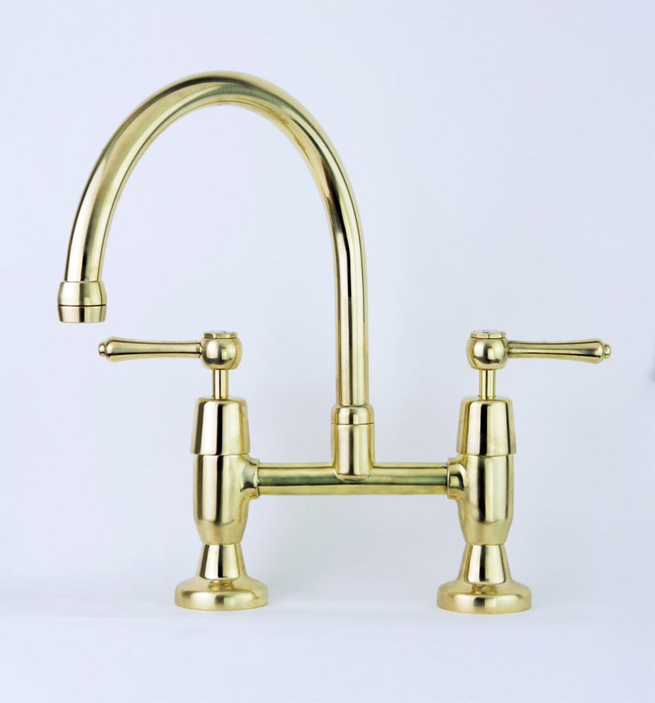 CB Ideal Roulette Lever Exposed Hob Sink Set Top Taps & Swivel ...