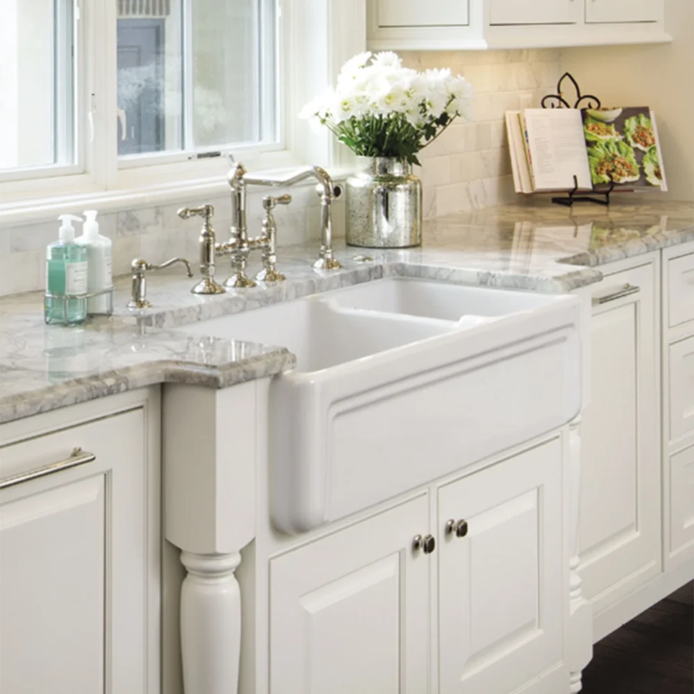 Shaws Egerton Double Bowl Ceramic Butler Sink - Sydney Online