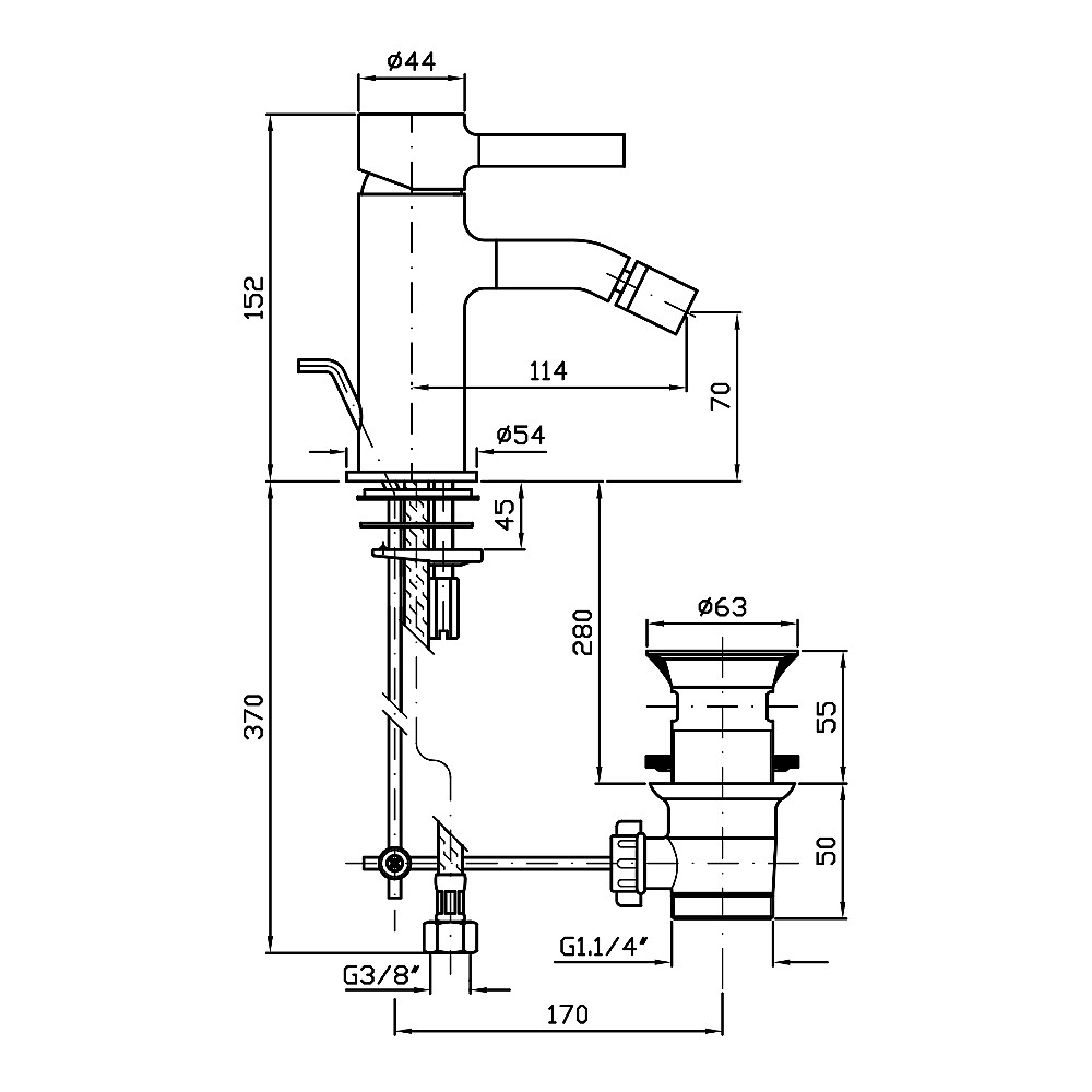 Zucchetti Pan Bidet Mixer - Buy Zucchetti Mixer Online