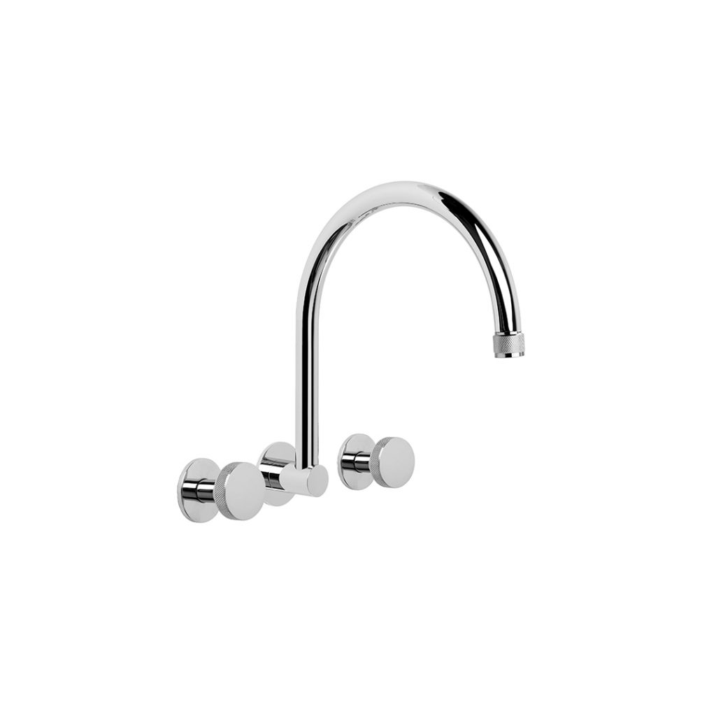 Brodware Yokato Disc Wall Basin Set Swivel Spout - Online
