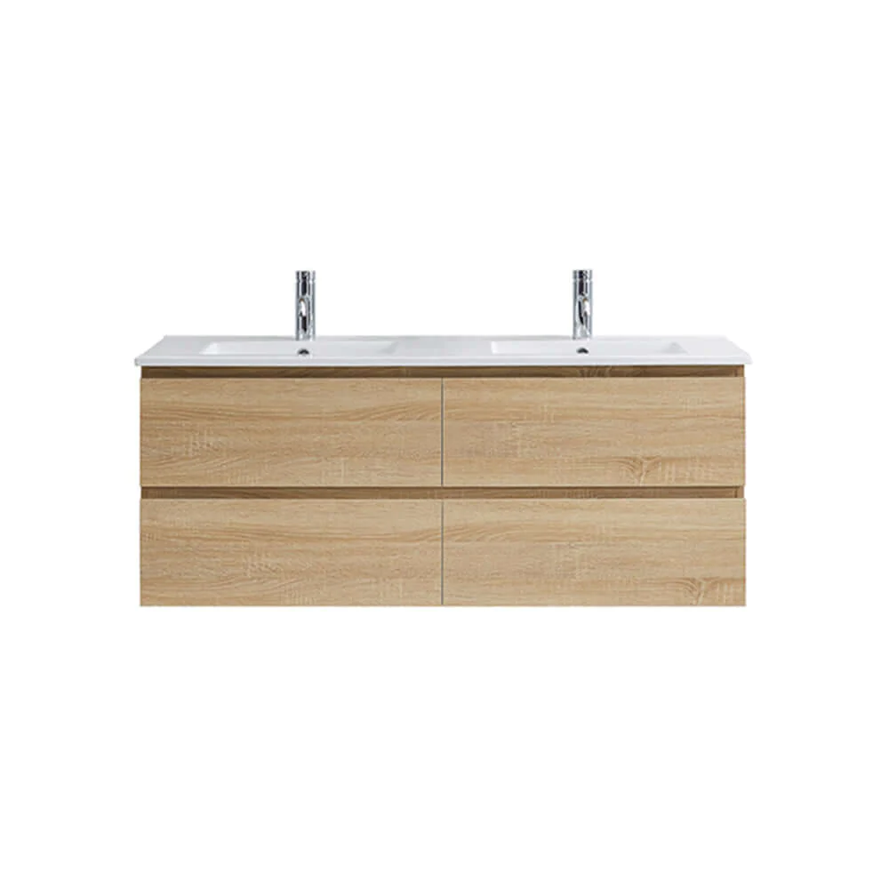 Parisi Evo 1200 Double Bowl Wall Mounted Vanity - Vanities Sydney