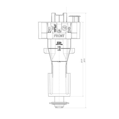 Caroma Invisi 2 Urinal Outlet Valve Assembly - Sydney Tap and Bathroomware