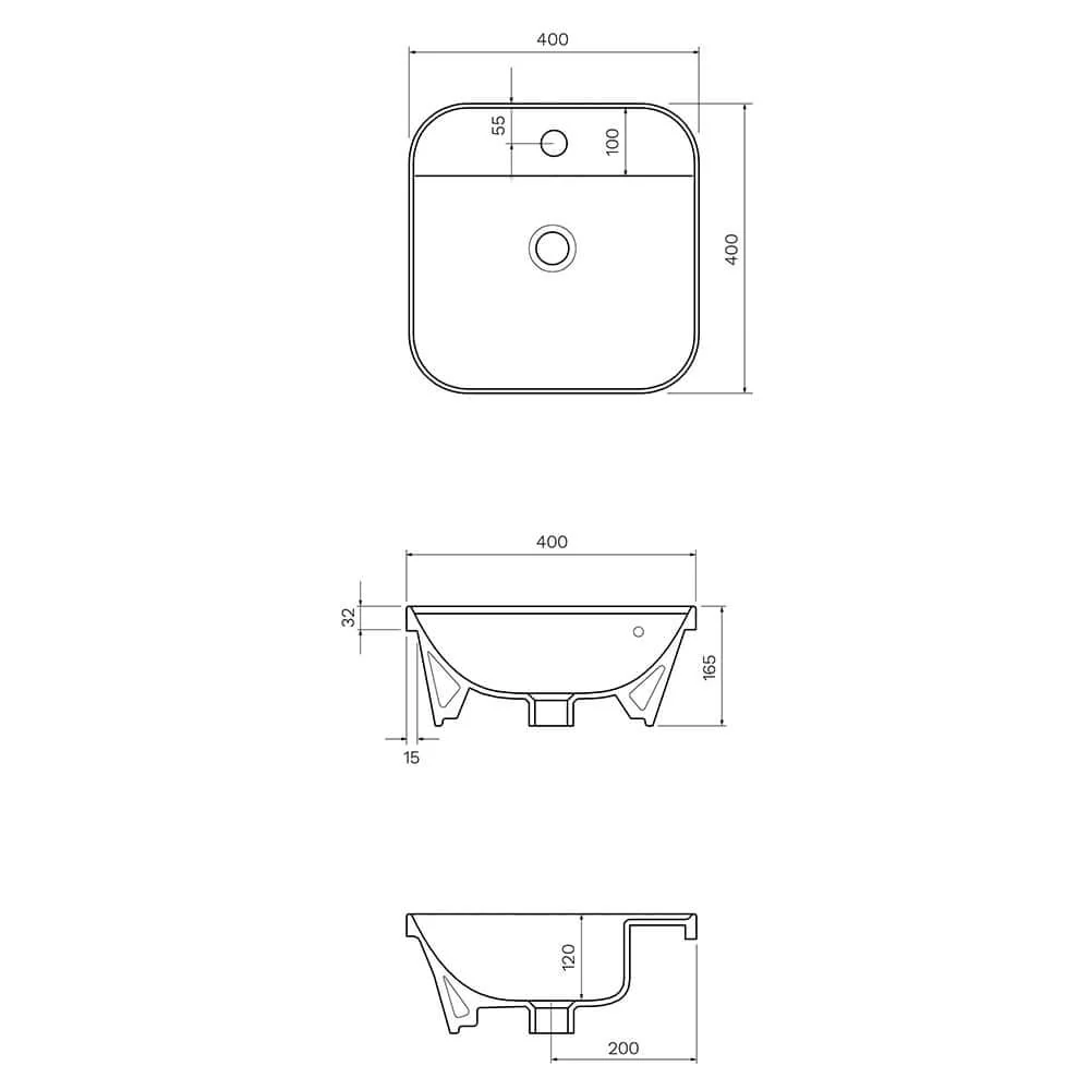 Parisi Gio Evolution 40 Inset Basin Tap Landing - Sydney Tap and ...