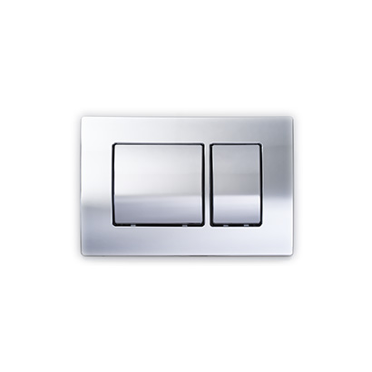Wilco Tetra In Wall Cistern Flush Plate - Satin Chrome - Sydney Tap and ...