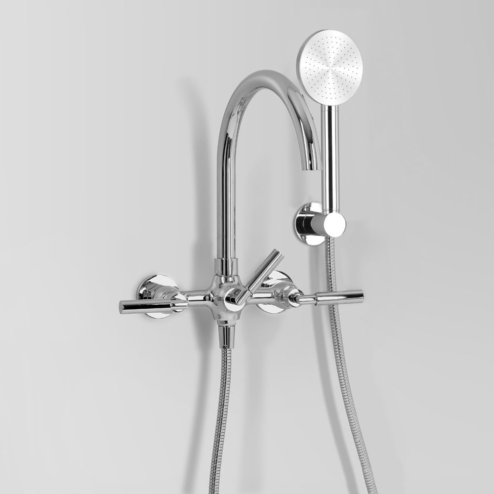 Astra Walker Icon + Lever Bath mixer Single-function hand shower wall ...