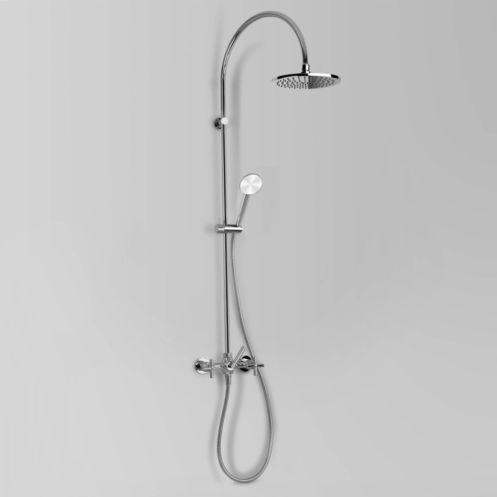 Astra Walker Icon + Exposed Shower Set 200mm Rose & Single-Function ...