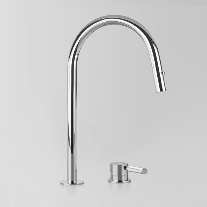 Astra Walker Icon + Lever Knurled Kitchen Set Pull Out Dual Spray ...