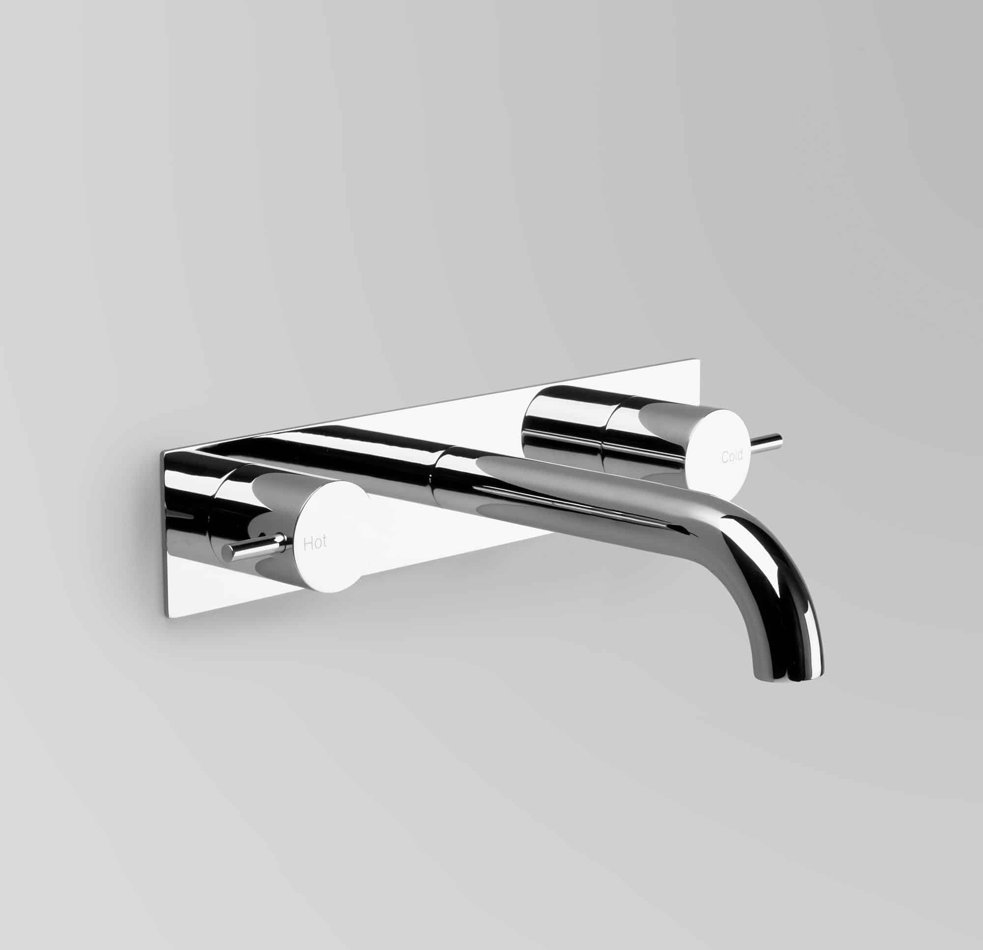 Astra Walker Icon Wall Set 200mm Spout on Backplate - Sydney Bathroomware