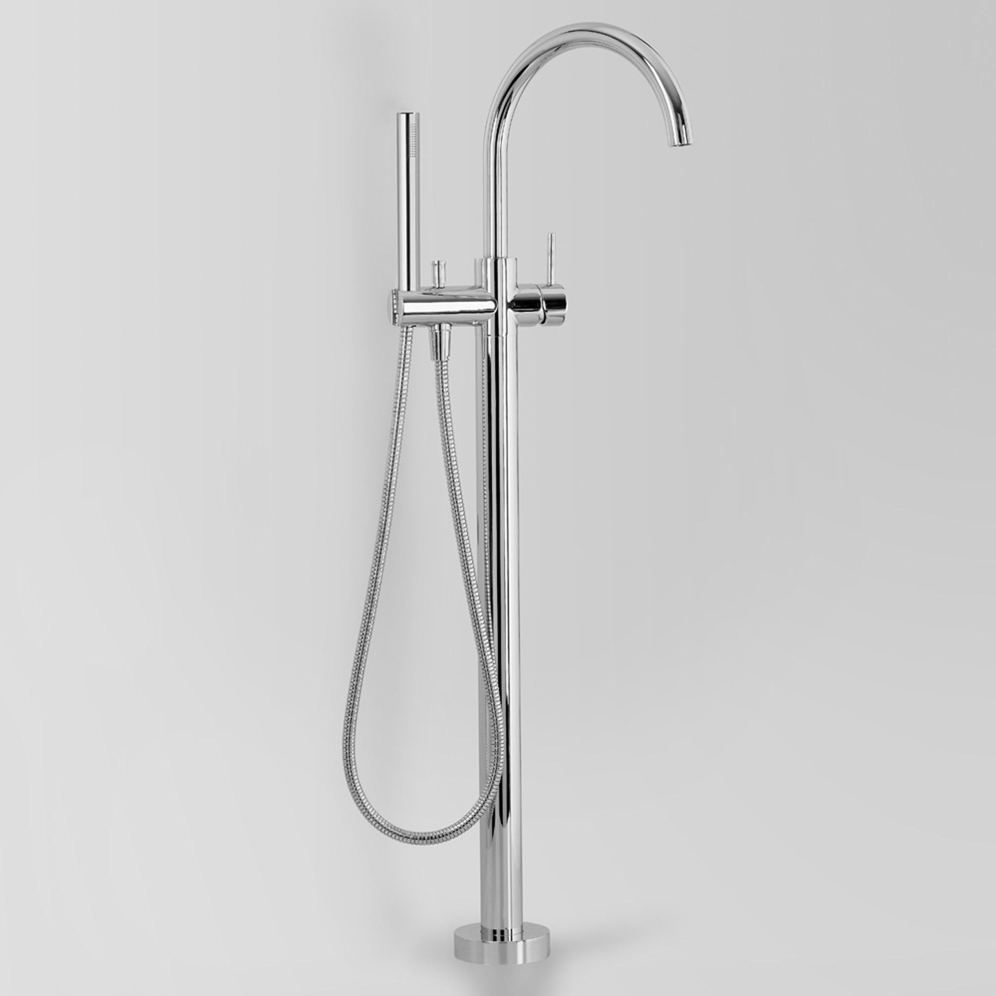 Astra Walker Icon Freestanding Bath Mixer 242mm Swivel Spout & Hand ...