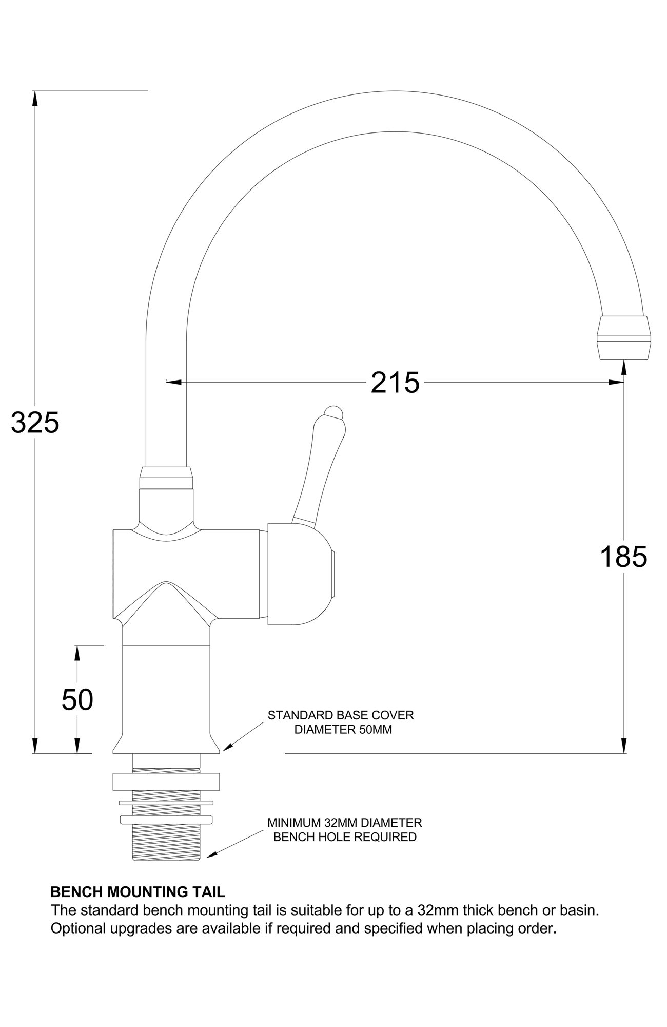 Cb Ideal Roulette Lever Flick Mixer Sink Gooseneck Outlet