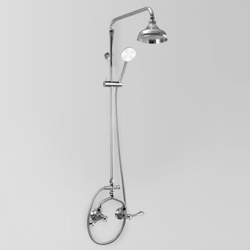 Astra Walker Olde English Shower Set exposed 150mm shower head & Single ...