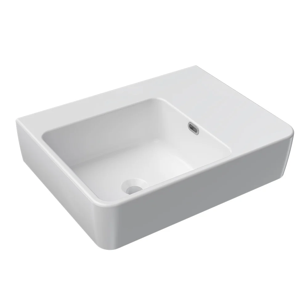 Parisi Quasar 600mm Bench Basin Right Hand Shelf (Left Bowl) - Sydney ...