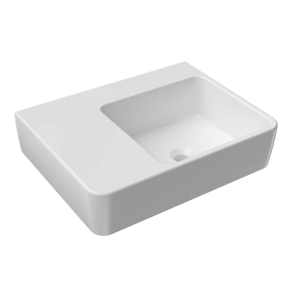 Parisi Quasar 600mm Bench Basin Left Hand Shelf (Right Bowl) - Sydney ...