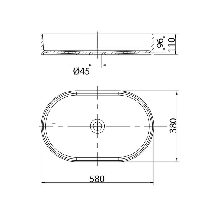Parisi Natural Stone 58 Marble Basin - Sydney Tap and Bathroomware