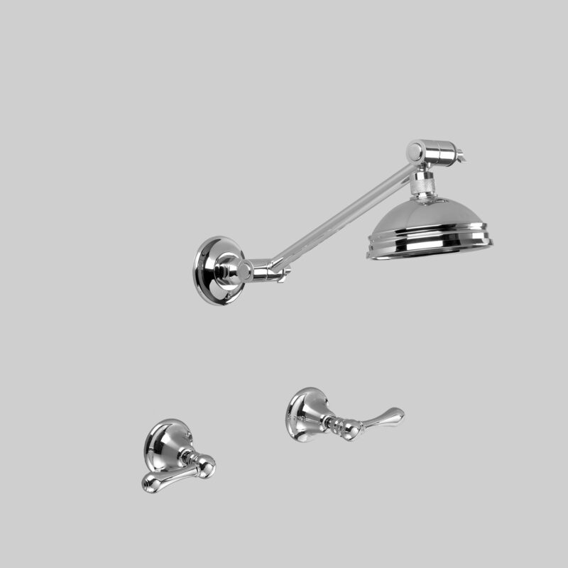 Astra Walker Olde English Shower Set adjustable arm & 100mm Rose ...