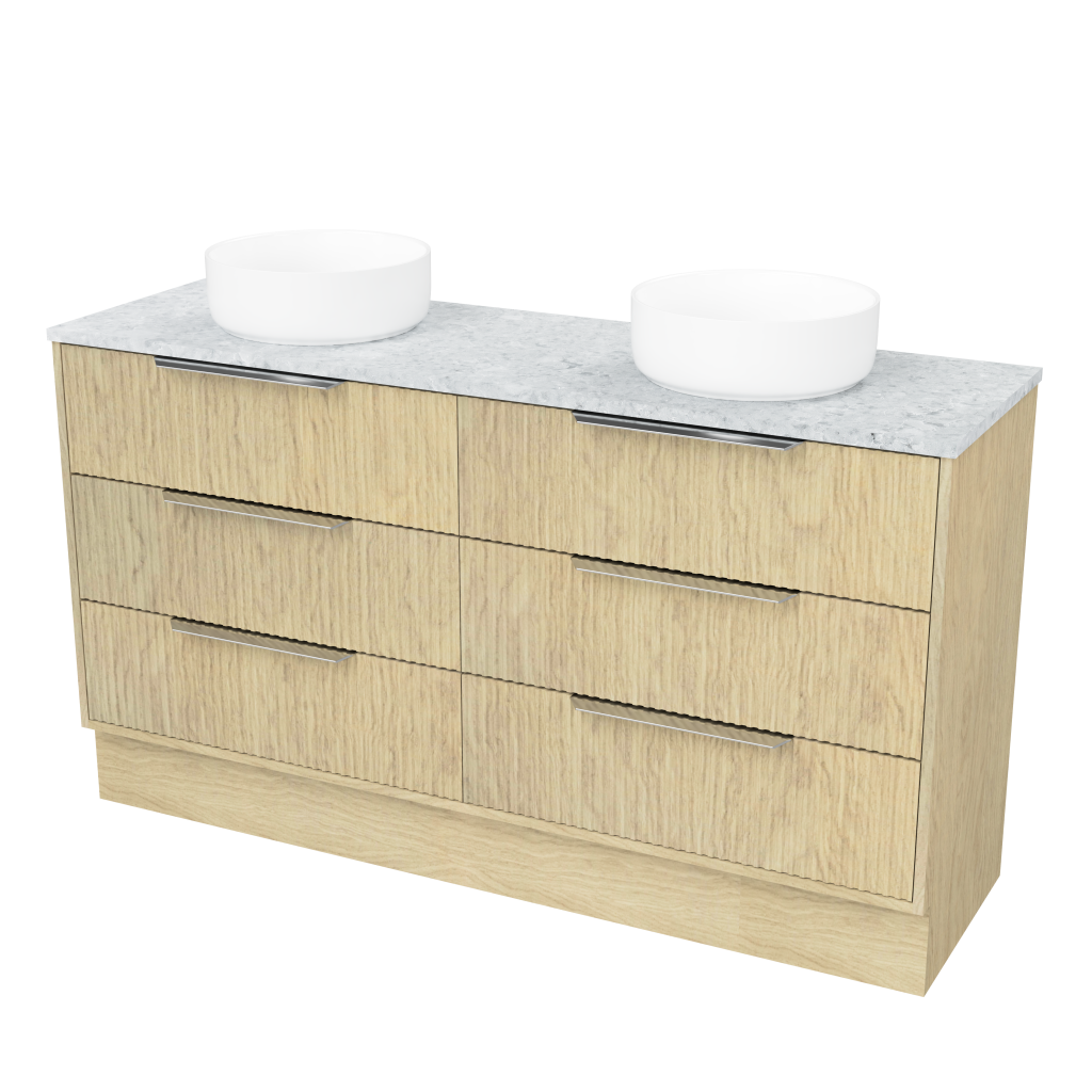 Timberline Emmett 1500mm Floorstanding Vanity Double Bowl - Sydney Tap ...