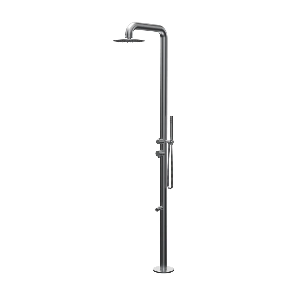 Parisi Envy II Outdoor Shower Column Square Shower Arm and 250mm ...