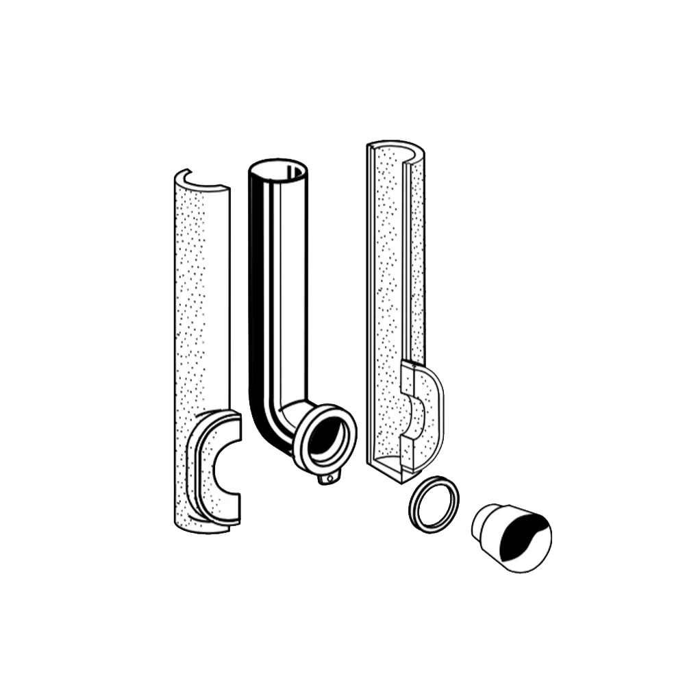 Valsir Tropea 3 Vertical Flush Pipe Kit - Sydney Bathroomware